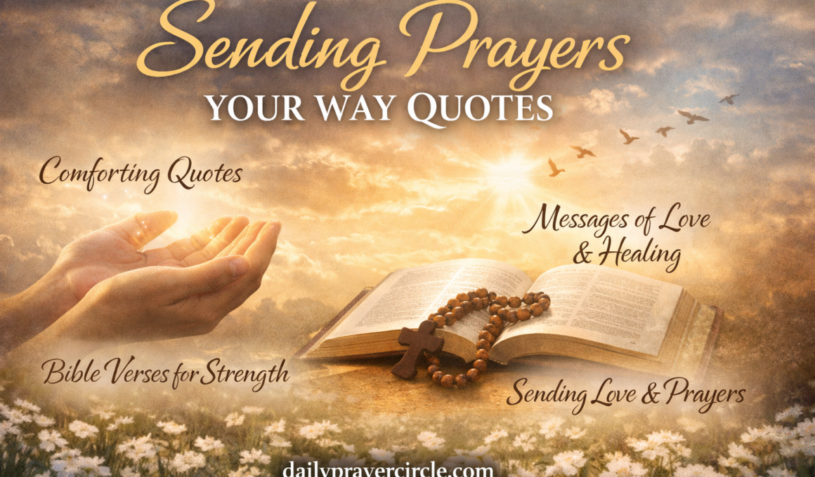 70+ Amazing Sending Prayers Your Way Quotes (%currentyear)